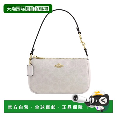 COACH 女士斜挎包 CW426IMXU5 SS2025 白色 Nolita 19 签名帆布