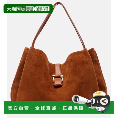 1h可退 潮奢 Salvatore Ferragamo 菲拉格慕 女士 中号绒面革手提