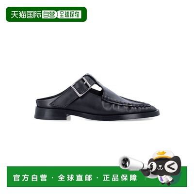 潮奢 miista 女士 Gianna 黑色皮质凉拖 E83906BLACK拖鞋单鞋