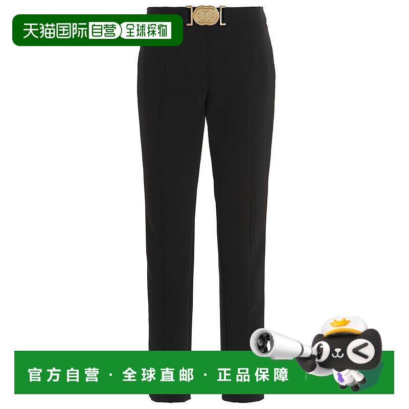 1h可退 MOSCHINO 女士休闲裤 J030105240555 SS2023 黑色 MOSCHIN