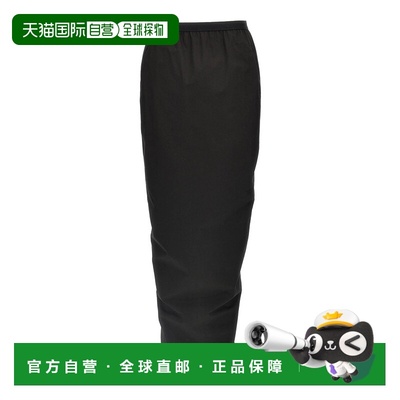 RICK OWENS 女士半身裙 RP01E7331P09 SS2025 黑色 Pillar Long S