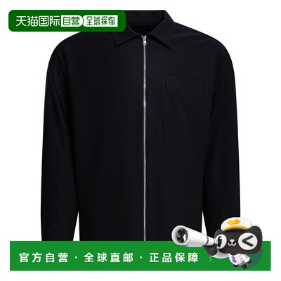 1h可退 PRADA 男士衬衫 SC85519AMF0002SOOO SS2026 黑色