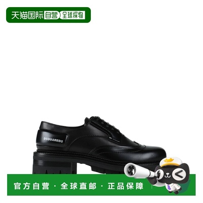1h可退 潮奢 Dsquared2 二次方 男士 绑带鞋 black黑色 舒适时尚