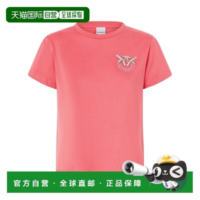 PINKO 女士T恤 103320A2G7O57 SS2025 粉红色 短袖T恤