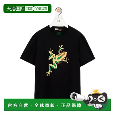LOEWE 男士T恤 H616Y22XAH1100 CO 黑色 短袖T恤