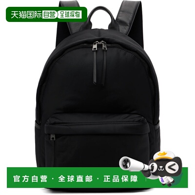 1h可退 潮奢 Ami Paris 男士 黑色 Nylon Marcel 双肩包 ULL728AW