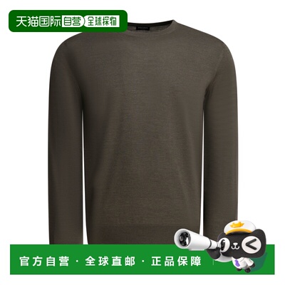 1h可退 Z ZEGNA 男士针织衫 UHJ00A3110N97 SS2026 棕色 圆领毛衣