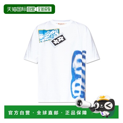MARNI 男士T恤 HUMU0287P1USCY39PRW01 AW2025 白色