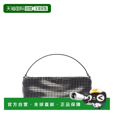1h可退 ALEXANDER WANG 女士单肩包 20124P02M AW2024 黑色斜挎包