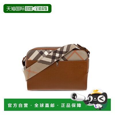 BURBERRY 男士斜挎包 8127622B8630FINCHBROWNHAZEL