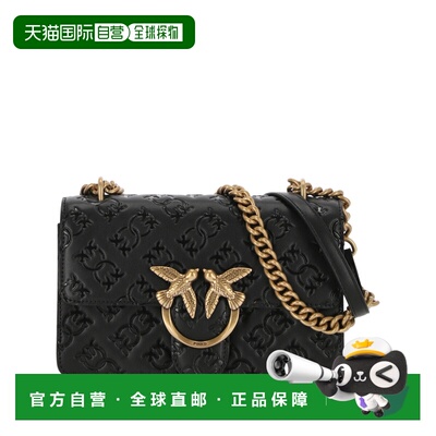 PINKO 女士单肩包 100074A1YBZ99Q SS2025 黑色 Mini Love-Birds