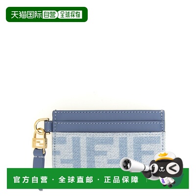 FENDI 女士钱包 8M0566AY6YF1X25 AW2026 蓝色 BAGUETTE FF DENIM