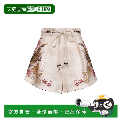 1h可退 ZIMMERMANN 女士短裤 4557ASS253CRMPLMFLO SS2026新款