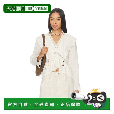 1h可退 潮奢 ISABEL MARANT 女士 Damienne 上衣 HT0783FAD1J11E