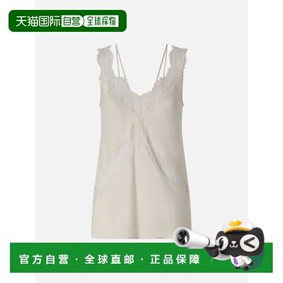 PINKO 女士睡衣睡裤 106623A385P97 SS2026 米白色 Top with Lace