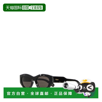 1h可退 CHLOÉ 女士眼镜 CH0220S003 SS2025 棕色 徽标太阳镜
