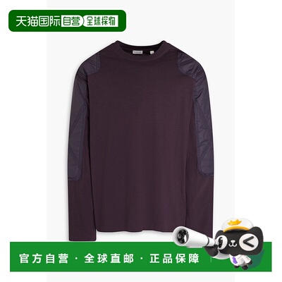 潮奢 Burberry 巴宝莉 男士 Shell-paneled 棉针织T恤 MC8113M1