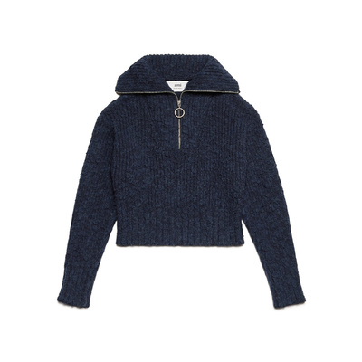 香港直邮奢淘 Ami Paris 拉绒纹理毛衣 男 UKS633KN0022.