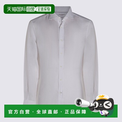 BRUNELLO CUCINELLI 男士衬衫 MM6840627C001 SS2026亚麻