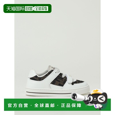 FENDI 男童运动鞋 JMR475AHGYF0C1A CO 白色 圆头运动鞋