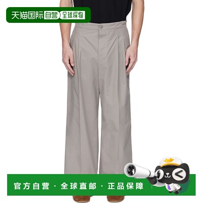 1h可退 潮奢 Ami Paris 男士 灰色 Large 长裤 HTR432CO0101