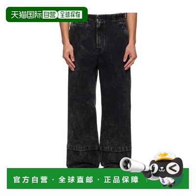LANVIN 男士休闲裤 RMTR0302D092H25BLACK AW2025牛仔裤阔腿裤