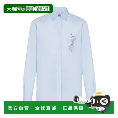 MOSCHINO 女士衬衫 22505311293 SS2026 浅蓝色 Printed Shirt