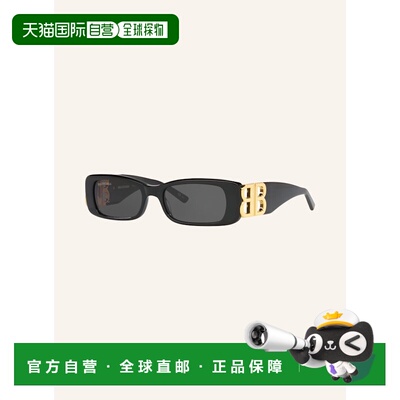 1h可退 BALENCIAGA 女士太阳镜 100139851713000 CO 黑色 Sunglas