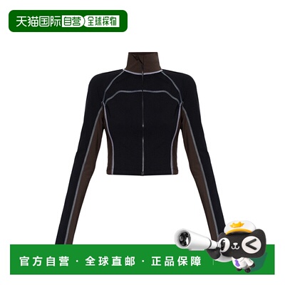FENDI 女士针织衫 FAF370AT93F0D9F AW2025 黑色长袖 KNITTED TOP