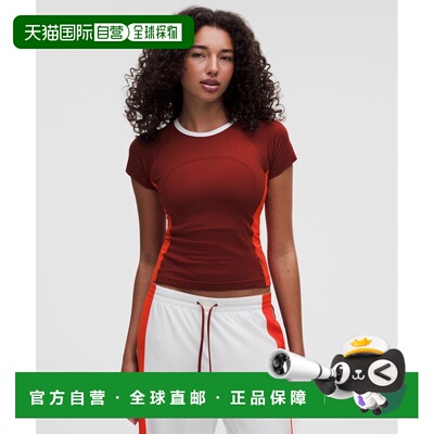 lululemon 露露乐蒙Swiftly Tech短袖衫2.0收腰款撞色拼接