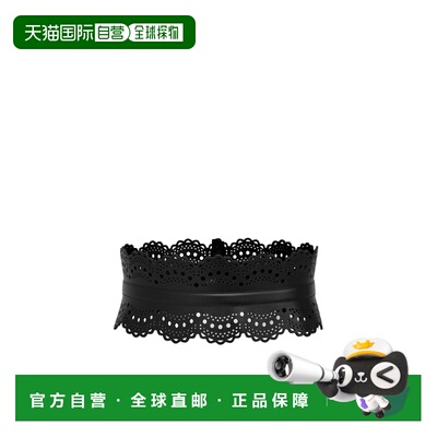 ALAIA 女士腰带 AA1C082GI251999 AW2026 黑色 Bustier 波浪纹束