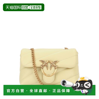 1h可退 PINKO 女士单肩包 100040A0F2C39Q SS2026 米白色 LOVE PU