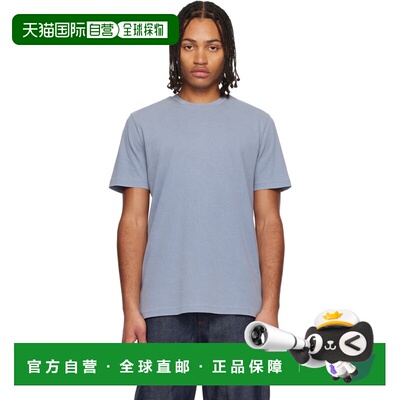 A.P.C. 男士 蓝色 APC Printemps 26 T恤 COHBSM26465IAFSTEELBLU