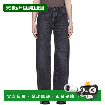 Our Legacy 女士 黑色 Treble Cut 牛仔裤 W2265TSUSupergreyWash