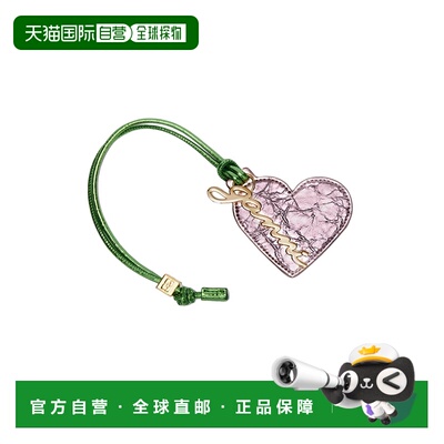 GANNI 女士钥匙扣 B3010051499 SS2026 粉红色 Heart Motif Keyri
