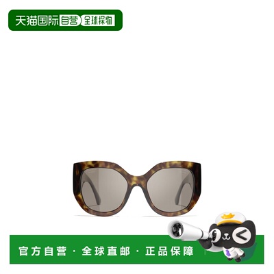CHANEL 女士眼镜 CH5550C71483 CO 香奈儿 太阳镜灰色蝴蝶配饰