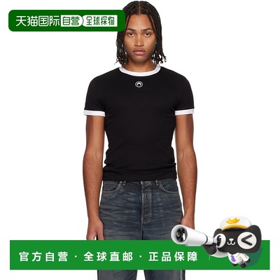 1h可退 潮奢 Marine Serre 男士 黑色 Moon Logo Bicolor Jersey