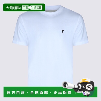 1h可退 潮奢 Ami Paris 男士 Ami and Polos 巴黎T恤白色T恤 HTS3