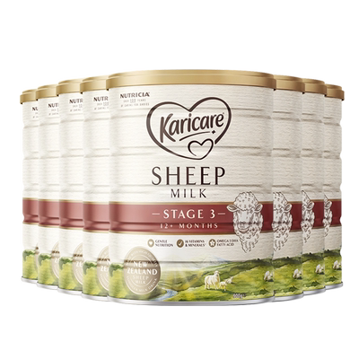 新西兰karicare可瑞康绵羊奶粉3段900g*八罐装