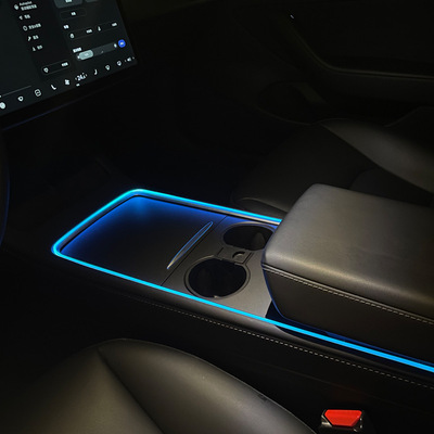 适用特斯拉model3modelY中控氛围灯app控制仪表台64色led灯带改装