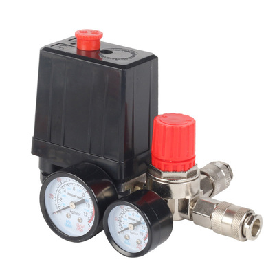 四孔圆调总成欧式220V气动调压阀120PSI减压阀压缩空压机气泵配件