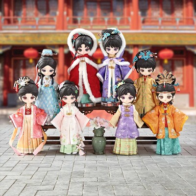 首批官方正品SIMONTOYS红楼梦系列BJD盲盒可动人偶摆件潮玩礼物女