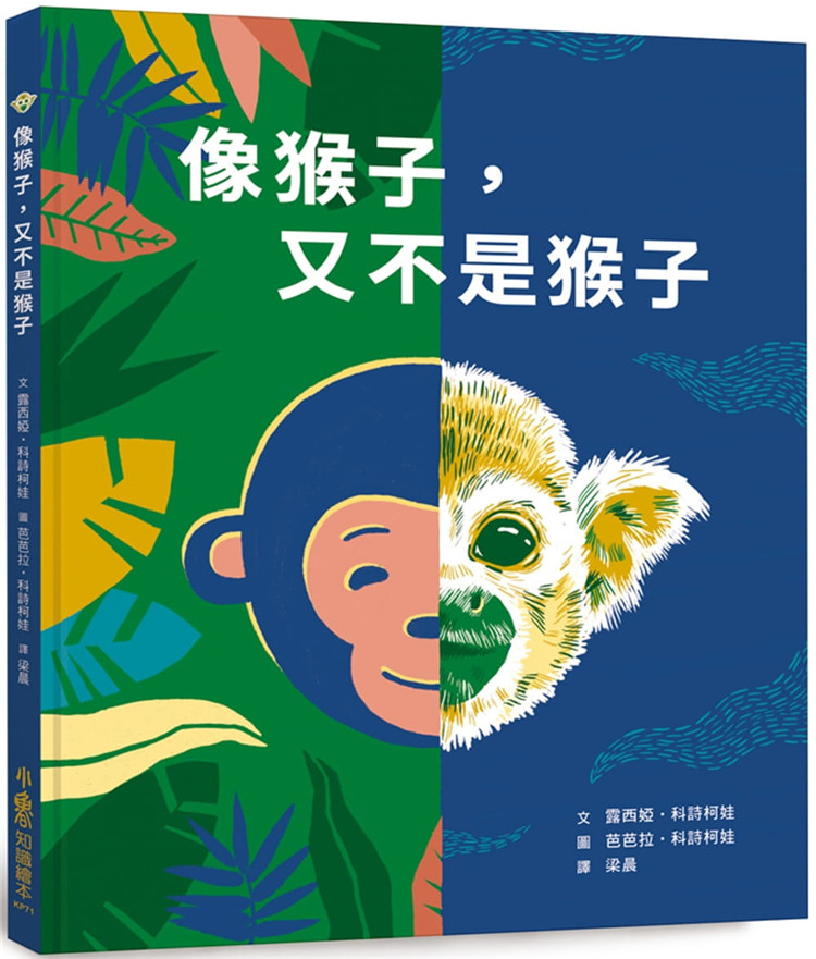 现货 像猴子,又不是猴子 一本认识原猴类、猴类和猿类的zui佳知识绘本! 20 露西娅.科诗柯娃 小鲁文化 绘本 进口原版 绘本