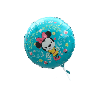 微商地推吸粉街卖风带杆铝膜气球