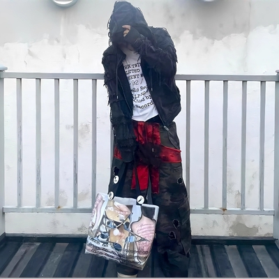 sexy杜邦纸亚文化勋章托特包