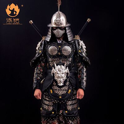炼铠堂铠甲明光铠扎甲金属战甲甲胄全套古代盔甲真人可穿戴男服装