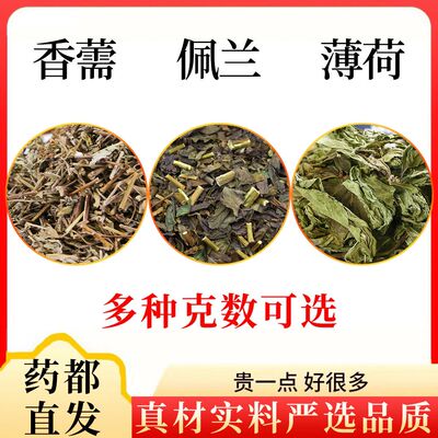 香薷佩兰薄荷组合装中药材佩兰香儒草薄荷叶茶泡水加分别独立包装