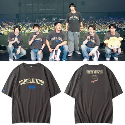 SuperJunior20周年演唱会SS10同款短袖T恤纯棉应援圆领男女上衣服