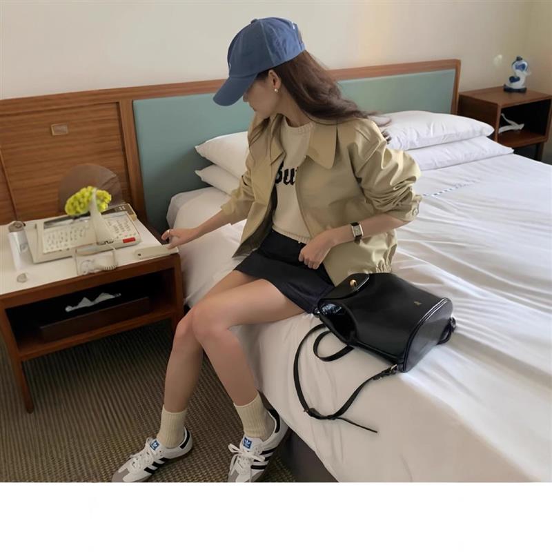 短款工装外套女2026春秋新款感小个子休闲宽松翻领棒球服夹克上衣