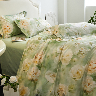 【清仓】加密全棉印花四件套纯棉床单人床上用品三件套